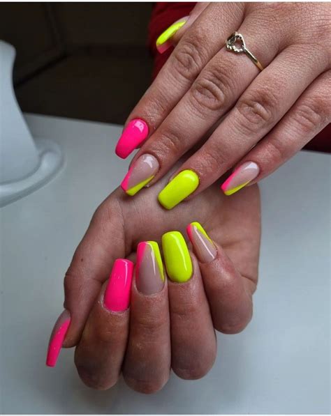 Neon Bright Summer Nails 33 Fun Playful Ideas With Lots Of Color Nail Designs Daily Artofit