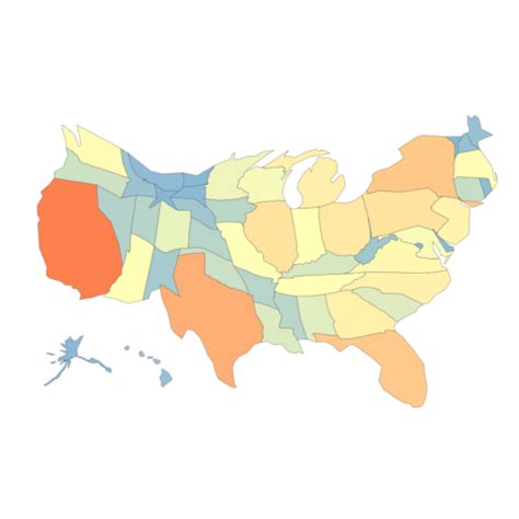 Cartogram The D3 Graph Gallery