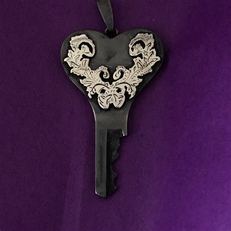 The Valentine Handmade Silver Chastity Key Chastity Shop