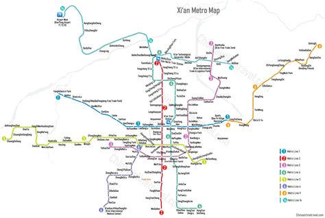 Xian Metro Map Subway Lines Rail Transit Map 2026