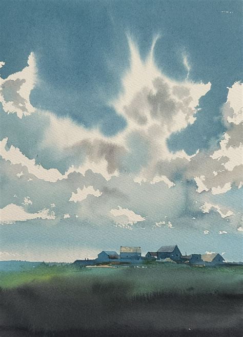 Safebooru Blue Sky Building Clouds Cloudy Sky Day Highres Horizon