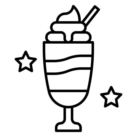 Milkshake Vector Icon 21712052 Vector Art At Vecteezy