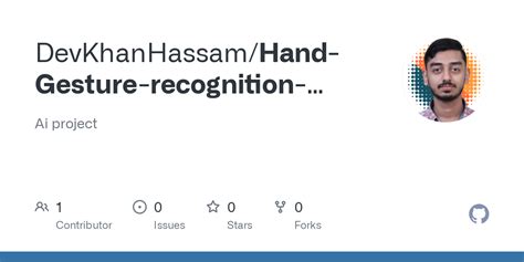 github devkhanhassam hand gesture recognition python ai project