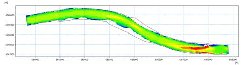 Downstream Numerical Model Results For Flow Velocity Field Under Qmean Download Scientific