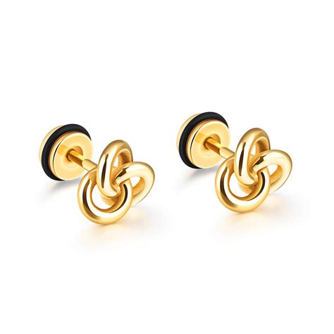 Titanium Flat Back Earrings • The Green Crystal