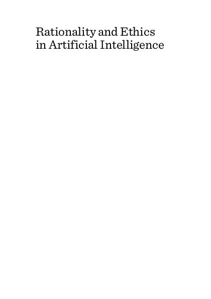 Pdf Rationality And Ethics In Artificial Intelligence