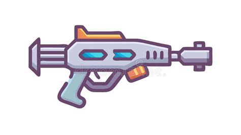Heavy Sci Fi Blaster Rifle Vector For Futuristic Weapon Concepts