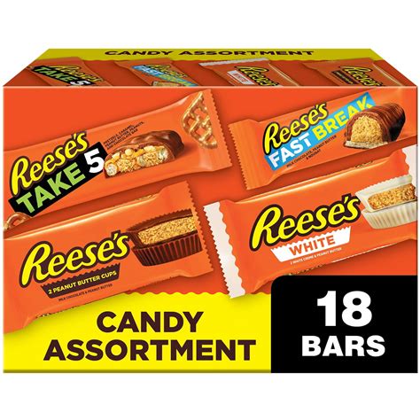 Reeses Assorted Chocolate And White Creme Candy Box 28 06 Oz 18 Count