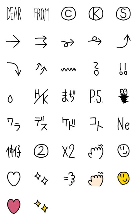 ギャル 絵文字 ギャル文字 書き方 顔文字一覧：ありがとう Tfyea