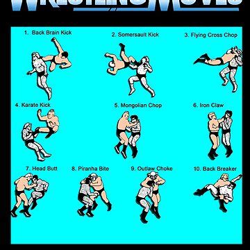 Wrestling Moves Chart Wrestling Moves List Photographic Print For