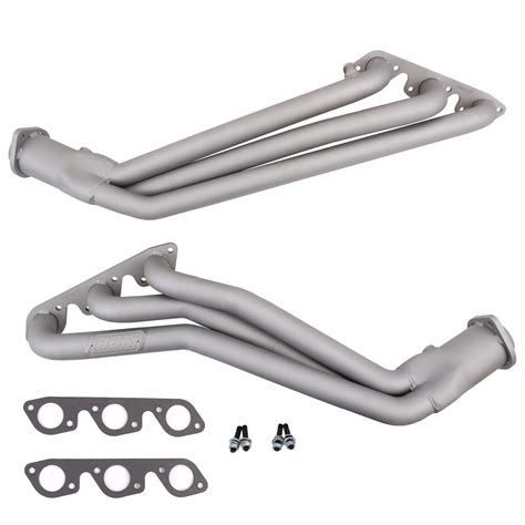 Ford Mustang V6 1 58 Long Tube Exhaust Headers Polished Silver Ceramic