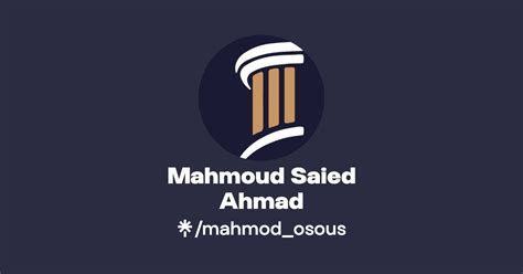 Mahmoud Saied Ahmad Instagram Facebook Tiktok Linktree