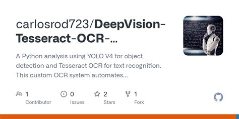 Pulse · Carlosrod723deepvision Tesseract Ocr Invoicescanner · Github