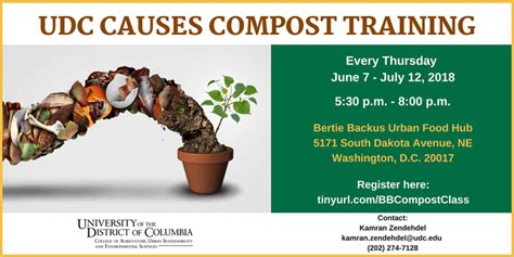 Compost Training Classes At Udc Backus Begin June 7 Next Stopriggs