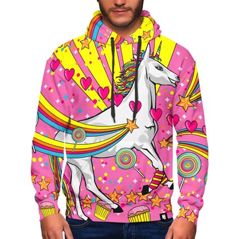 Pink Unicorn Sweatshirt Hoodie Lab