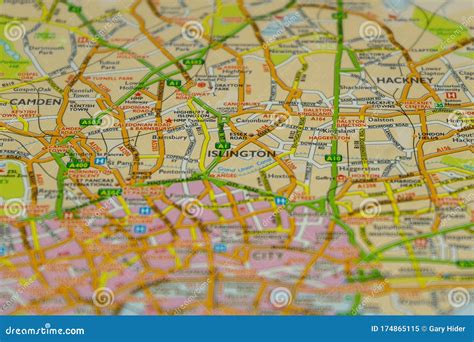 03042020 Portsmouth Hampshire Uk Islington London Shown On A Road