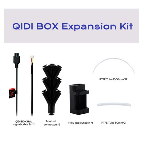 4 To 16 Color Expansion Kit Ptfe Tubes And 7 Into 1 Hub Qidi Tech
