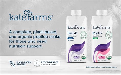 Kate Farms Adult Peptide 1 5 Sole Source Nutrition Formula Vanilla And