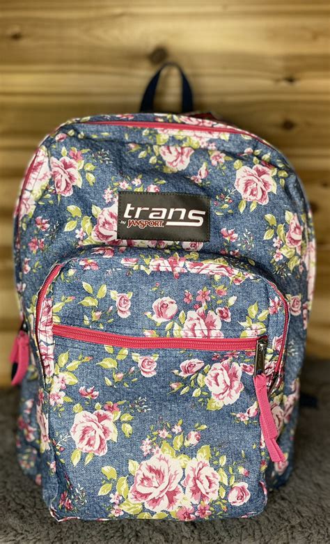Trans By Jansport Supermax 17” Backpack Retro Floral … Gem