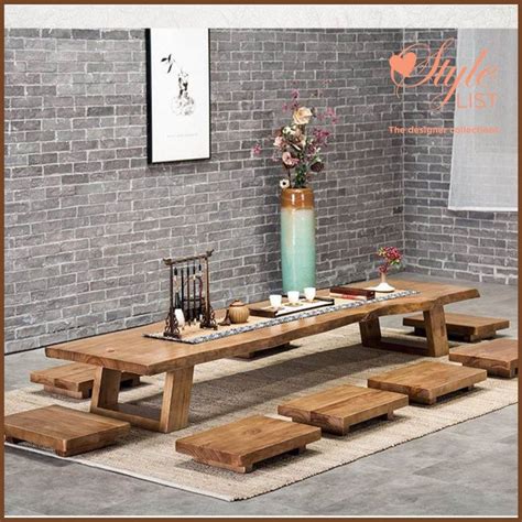 Japanese Low Dinner Table For Aesthetic Room Dining Table Design