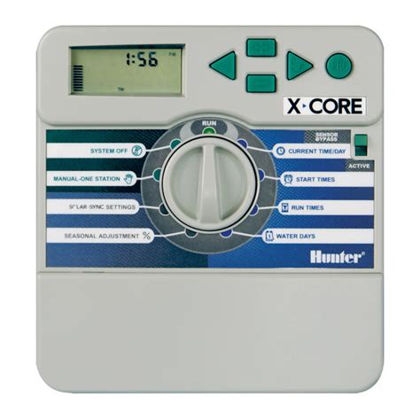 Hunter X Core Owners Manual And Programming Instructions Pdf Download Manualslib