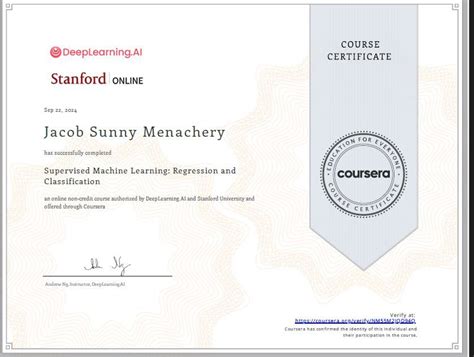 Jacob Sunny Menachery On Linkedin Machinelearning Supervisedlearning