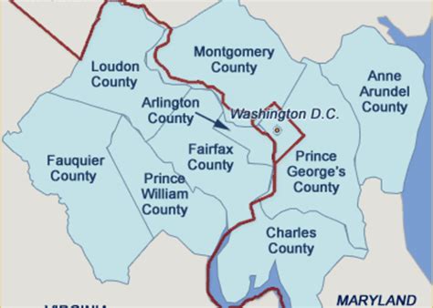 Northern Va Map With Cities The Capital Cities Of Virginia