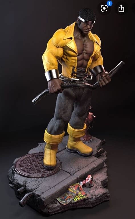 Pin Von Richard Auf Luke Cage Marvel Comics Statuen