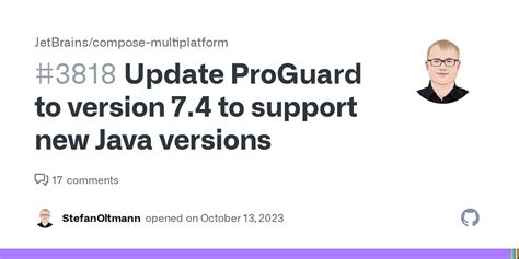 Update Proguard To Version 74 To Support New Java Versions · Issue
