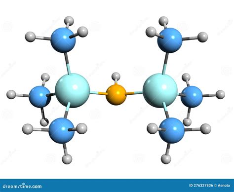 3d Image Of Hexamethyldisilazane Skeletal Formula Stock Illustration Illustration Of Enhanced