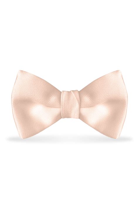 Solid Blush Bow Tie Black Tie Formalwear