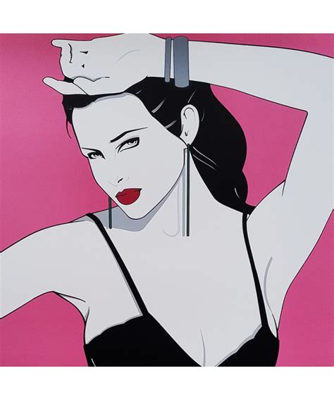 1990s Original Gorgeous Patrick Nagel Pin Up Art Poster Hunt Vintage
