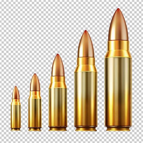 Vector Set Of Bullets In Different Sizes Premium Ai Generated Psd