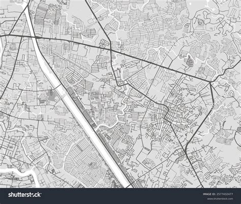 Vector City Map Cainta Philippines Black Stock Vector Royalty Free 2577432477 Shutterstock