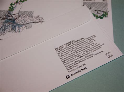 2 Australia Post Envelopes 1986 25th Anniversary Of Amnesty International 1986 One First Day Of