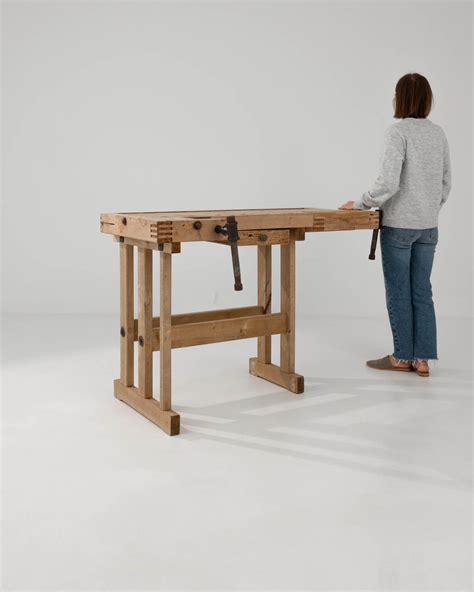20th Century Belgian Wooden Work Table For Sale At 1stdibs