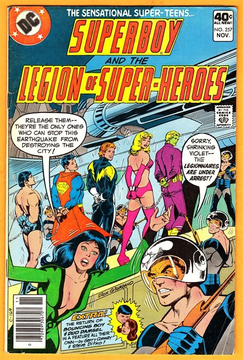 Superboy 257 Wonder Boy Comic Dc Comics Ultra Boy Superboy 52
