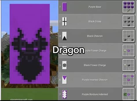 Best Banner Patterns Minecraft Dragon Head Banner Minecraft