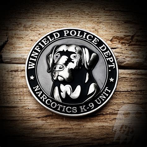 K9 Coin Winfield In Pd K9 Coin Authentic Ghost Patch
