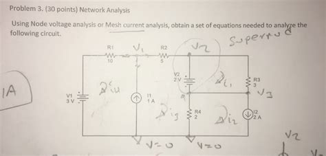 Solved Problem 3 30 Points Network Analysis Using Node Chegg Com