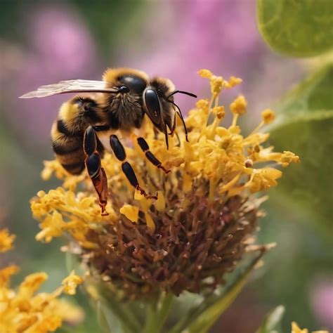 Premium Ai Image Stingless Bee Take A Pollen