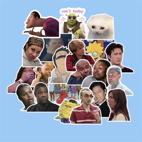 Meme Reaction Stickers Etsy