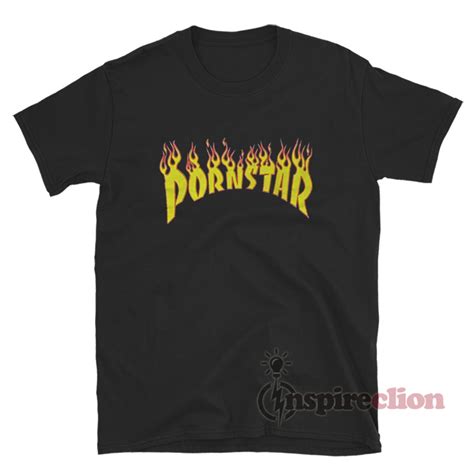 Get It Now Porn Star Flame Logo T Shirt