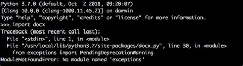 Python3安装docx模块出现import Error No Module Named Exceptions 程序小院 博客园