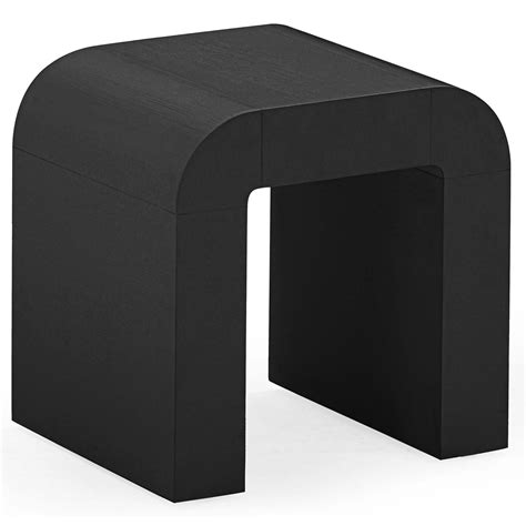 Hump Side Table Black High Fashion Home