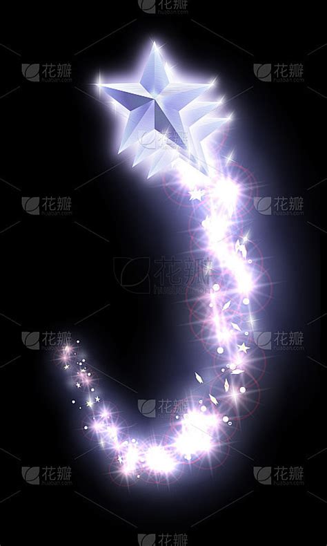 闪闪发光的星星和圣诞彗星