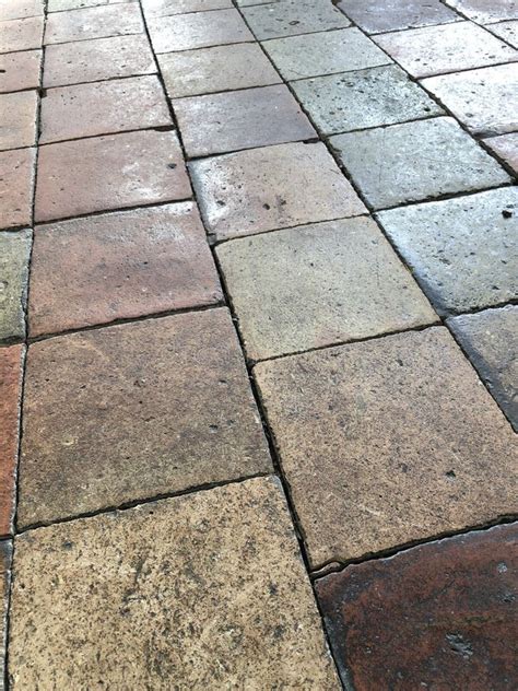 Old Tiles Floor In St Catherines Church Ludham Norfolk Stock Image