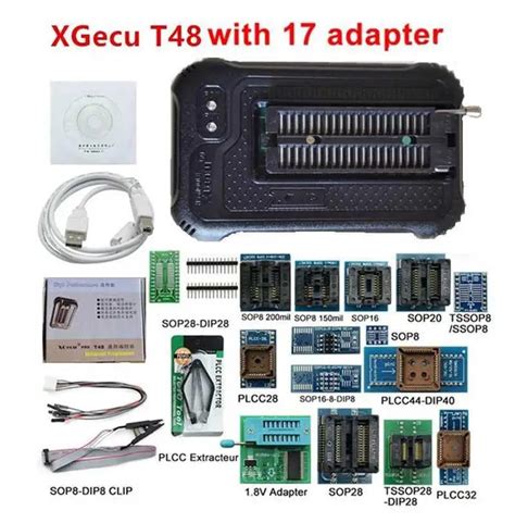 T48 Programmer Xgecu Tl866 3g V1225 Support 28000 Ics For Spinornand Flashemmc Bga153162
