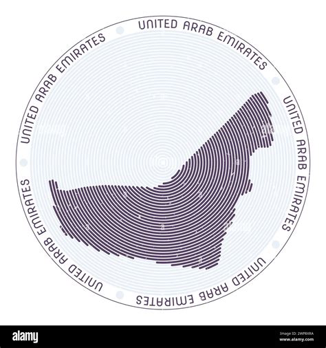 Uae Shape Radial Arcs Country Round Icon Uae Logo Design Poster