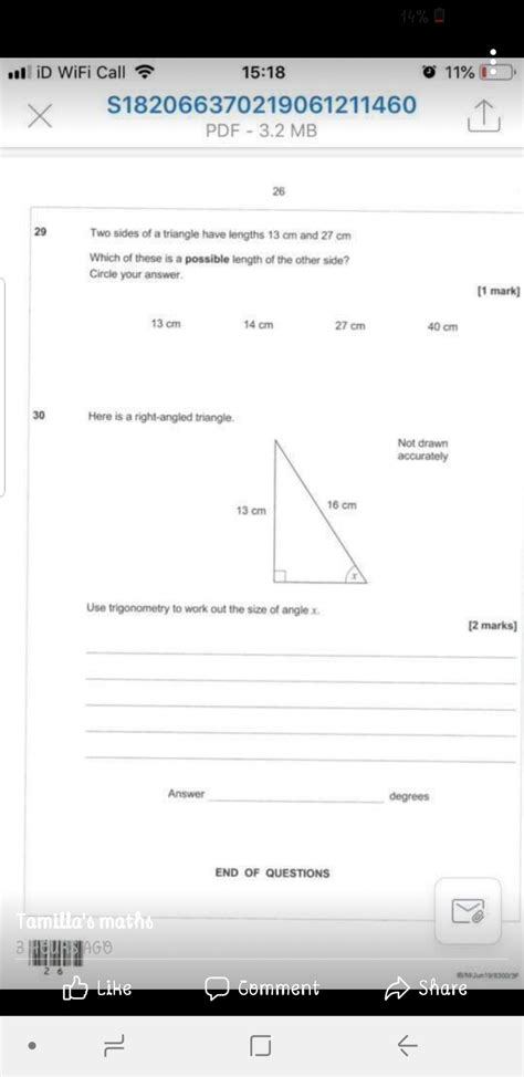 Gcse Maths Foundation Paper 2019 Mark Scheme Papers Exam